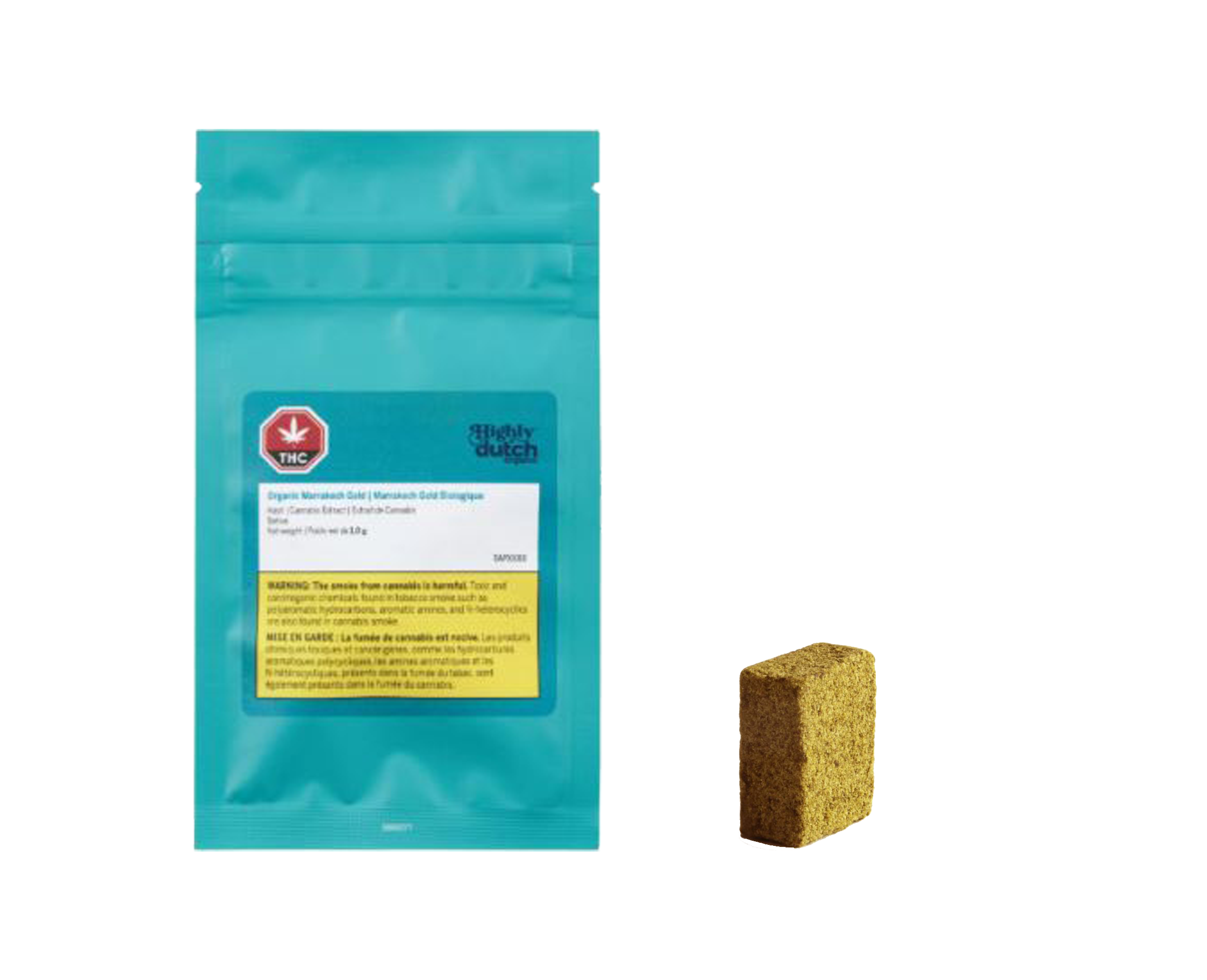 TGOD Highly Dutch Organic Marrakech Gold Hash 30% | Abba Medix